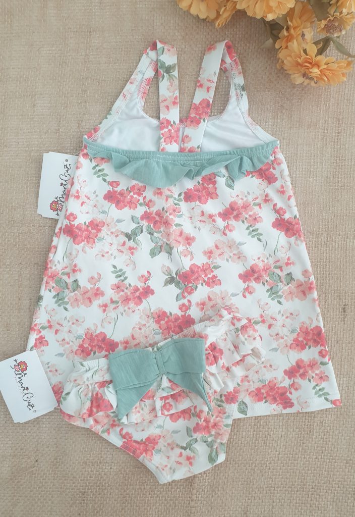 Conjunto baño Culetin + vestido Niña Maricruz Castaño R380761 R380758 ...