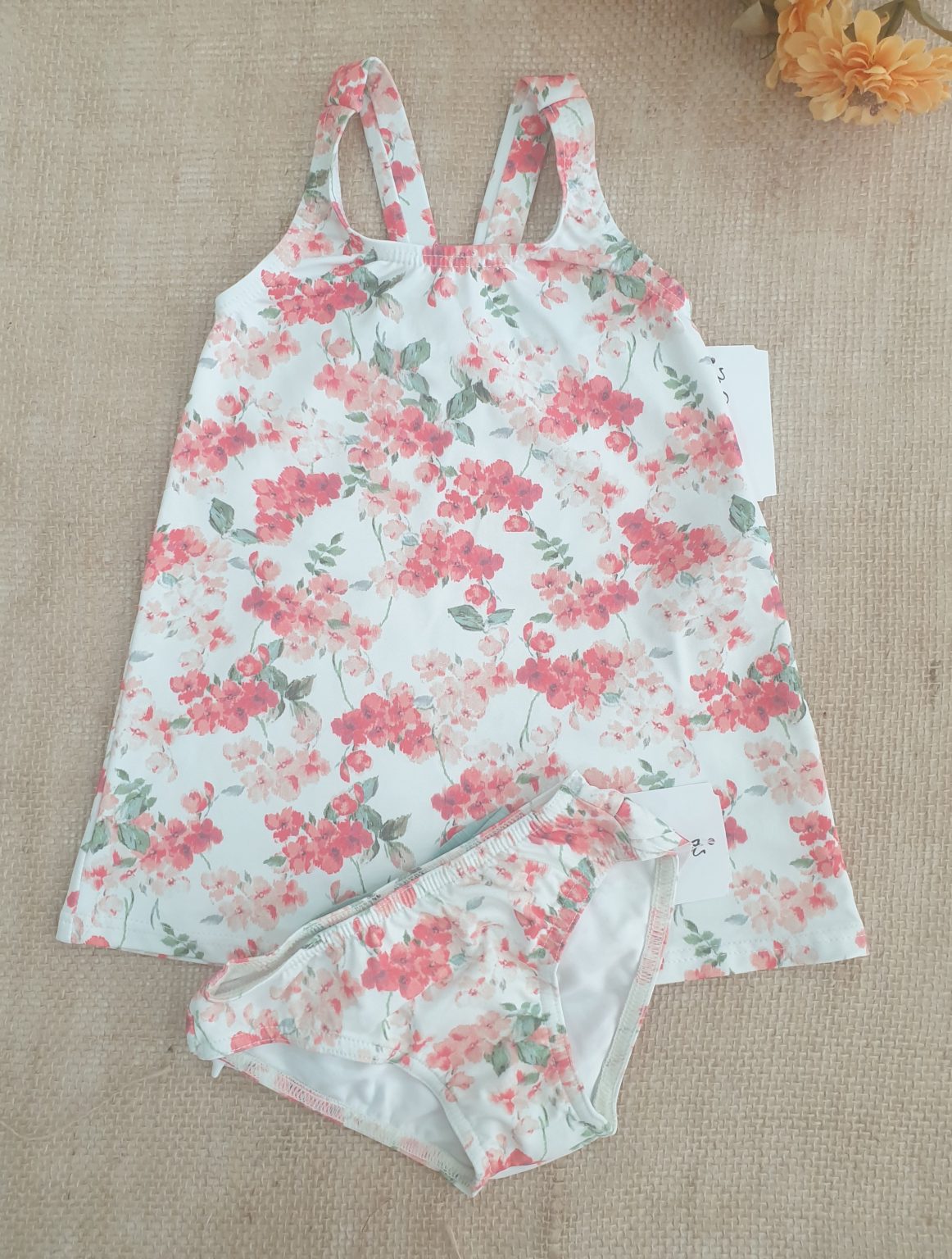 Conjunto baño Culetin + vestido Niña Maricruz Castaño R380761 R380758 ...